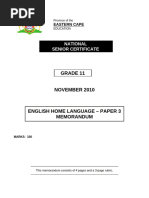 Grade 12 English P3 Marking Guidelines | PDF | Essays | Vocabulary