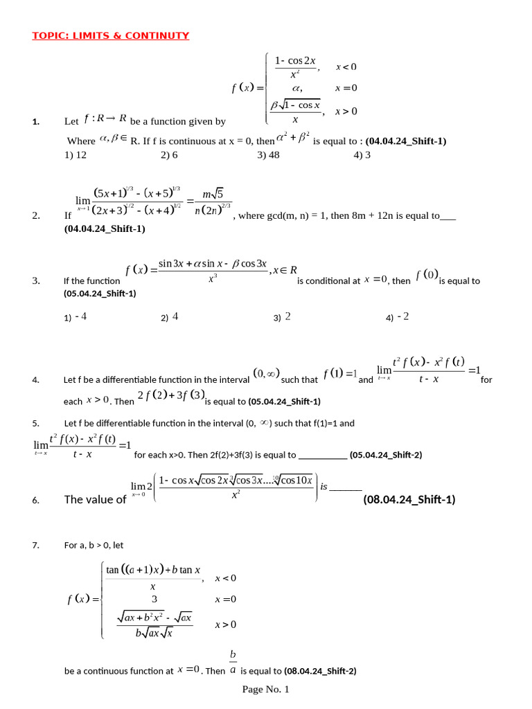 Limits Community Pdf Function Mathematics Mathematics