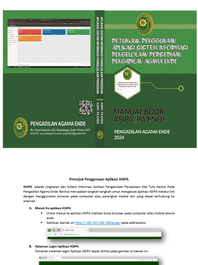 Manual Book ASIPA | PDF