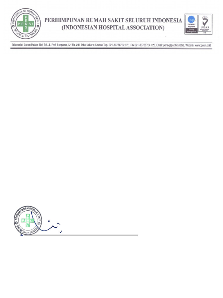 Surat Himbauan PKS BPJS Kesehatan 2025 - Direktur RS | PDF