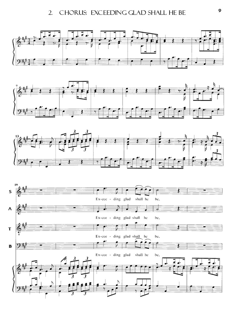 Exceeding Glad Shall He Be | PDF