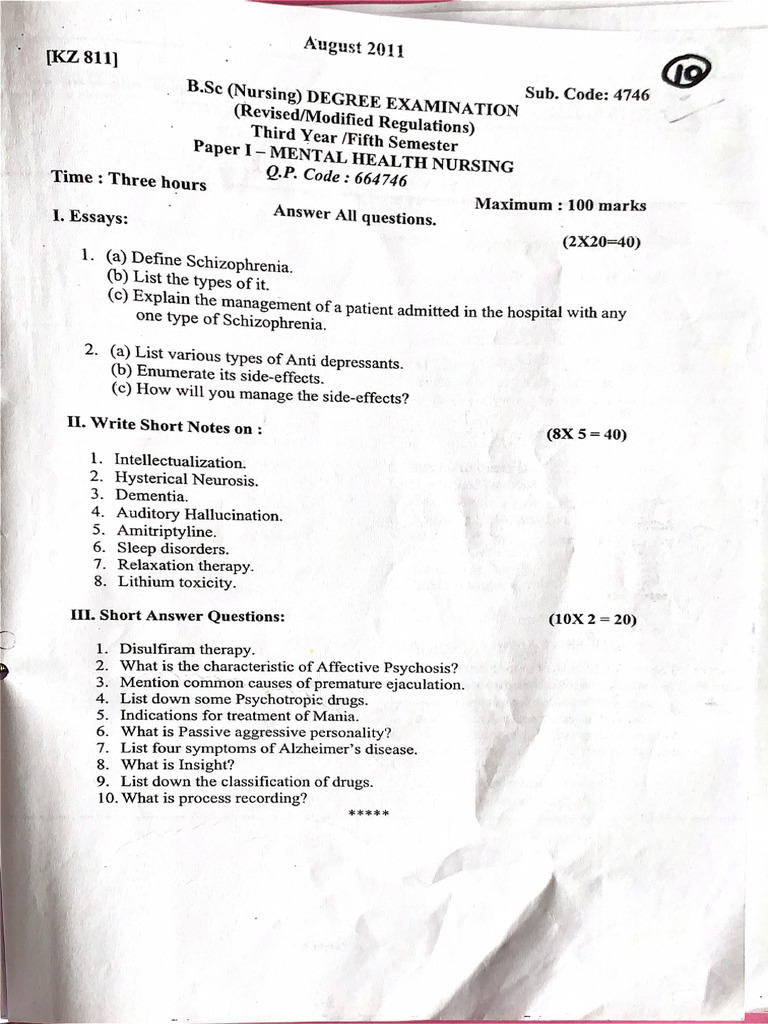 Practise Paper 4 | PDF