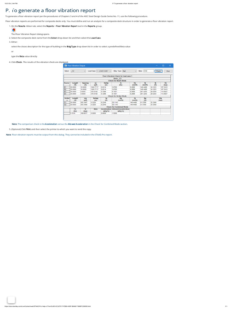 Generate Floor Vibration Reports Guide | PDF | Computers