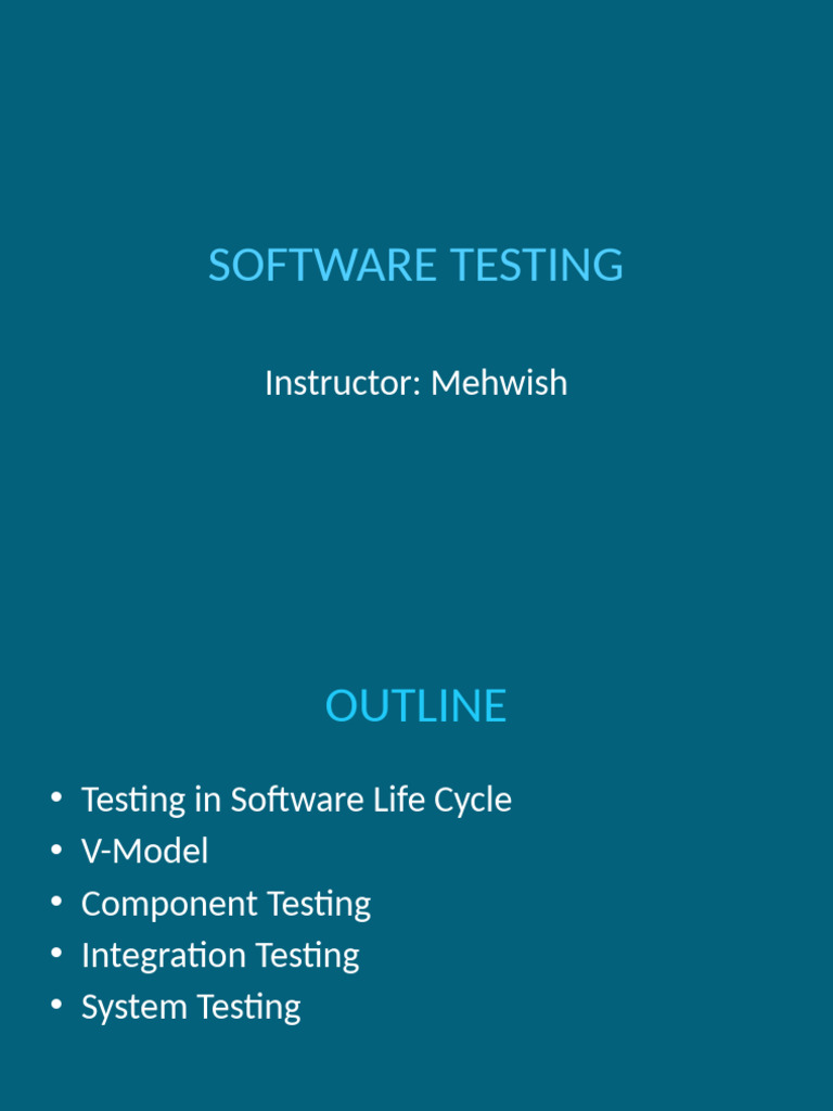 Lect-4 - Testing in SLC | PDF | Software Testing | Computing