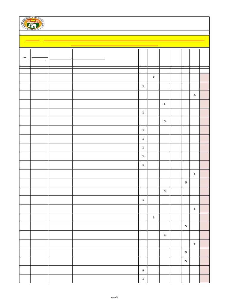 VTH Term Section Allocation-2024-25 | PDF