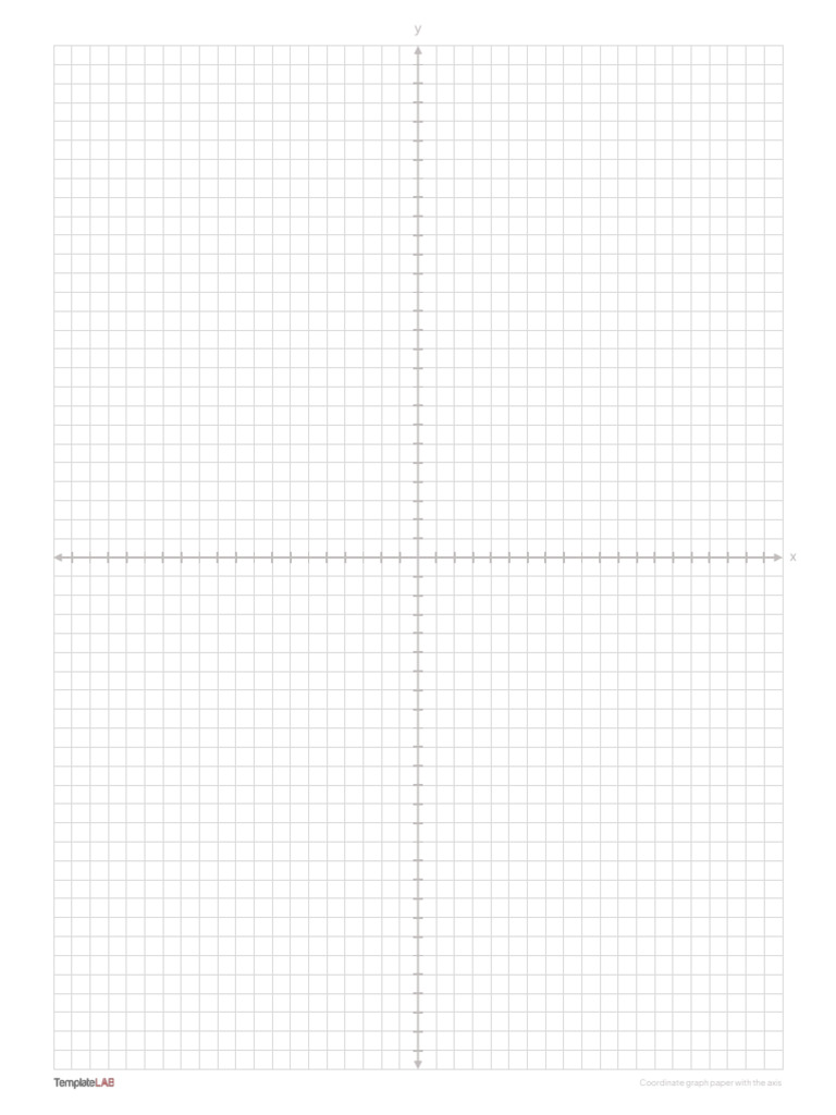 Coordinate Graph Paper With The Axis Letter | PDF