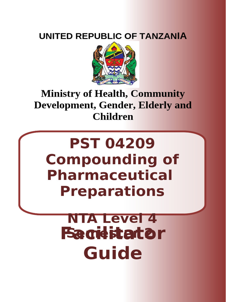 Compounding Guide for NTA Level 4 | PDF | Medical Prescription | Pharmacy