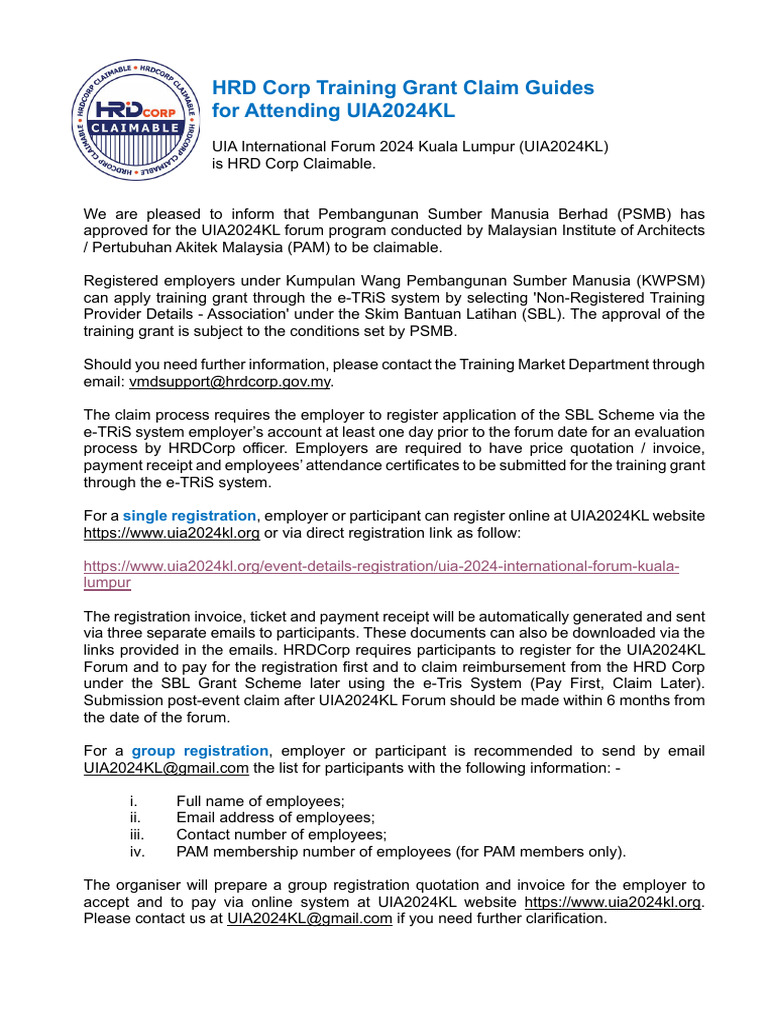 UIA2024KL HRDC Claimable 5 | PDF