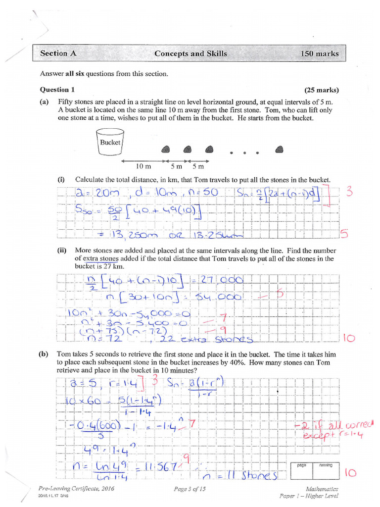 Maths Mock 2018 p1 | PDF