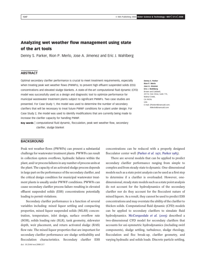 Wet Weather Flow Management Tools | PDF | Chemical Engineering ...