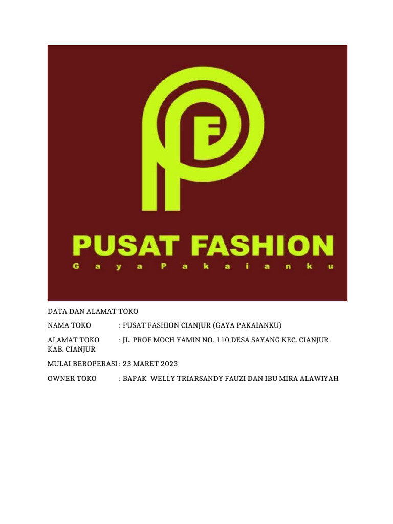 Profil Toko | PDF