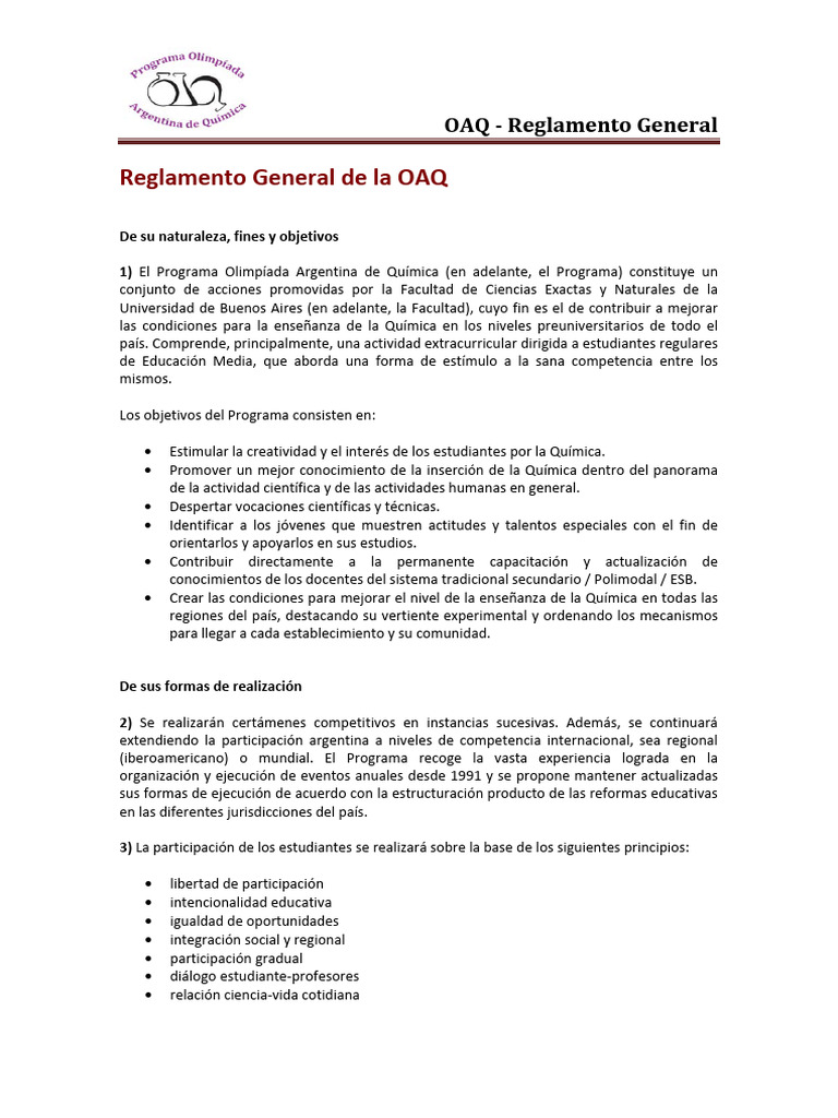 Reglamento General | PDF | Maestros | Enseñando