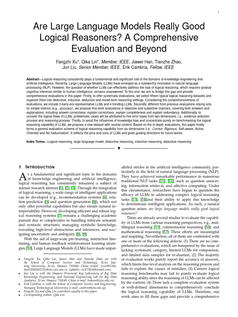 Are Large Language Models Really Good Logical Reasoners? A Comprehensive Evaluation and Beyond ...