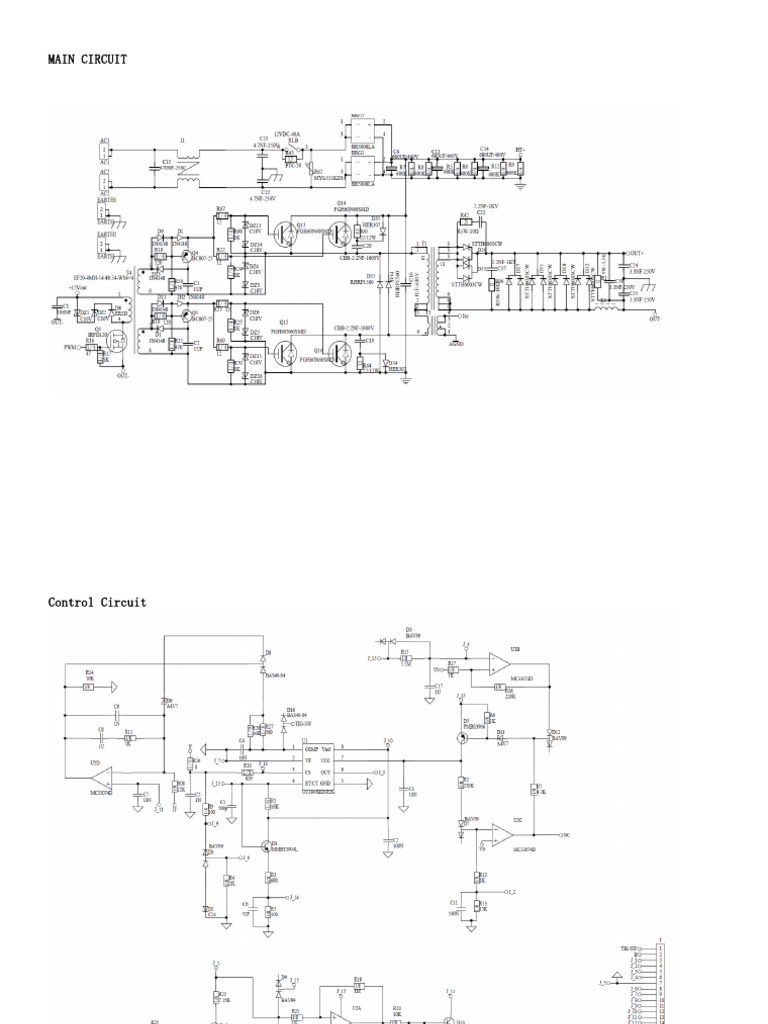 Main Circuit and Control Diagrams | PDF