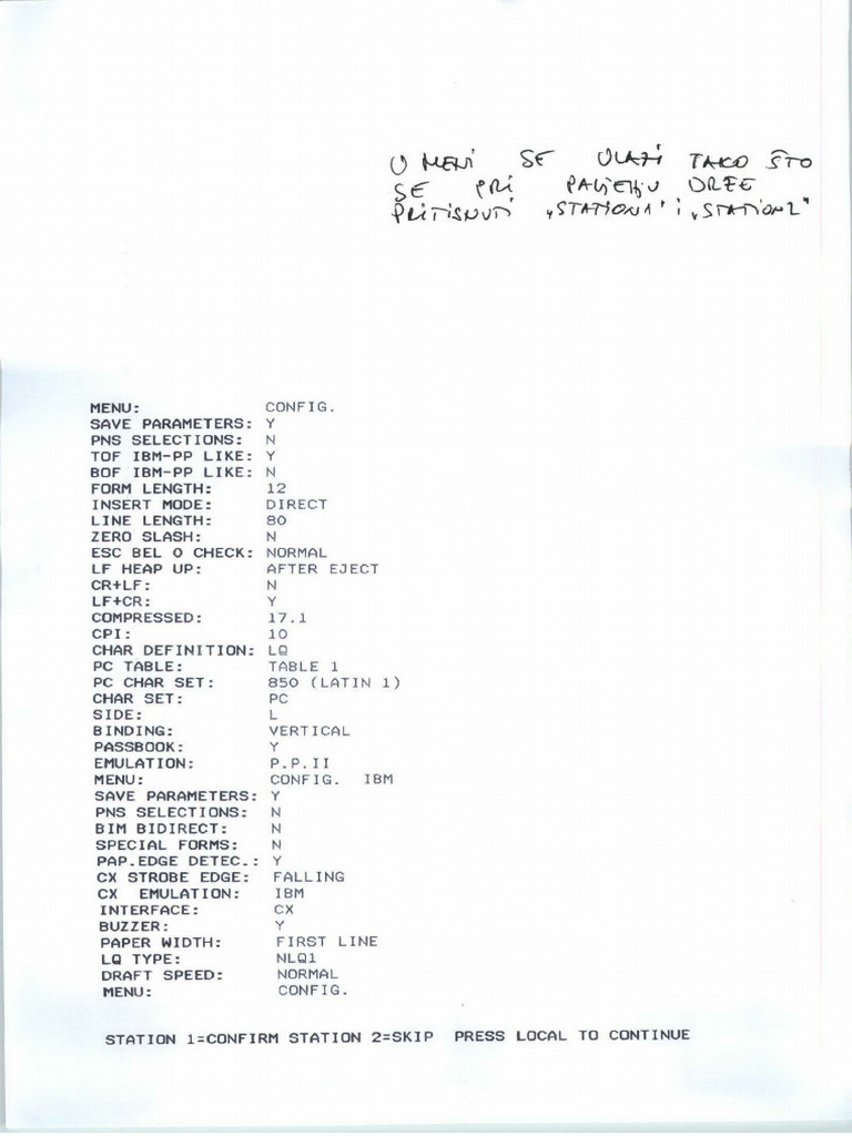 Olivetti Printer Podesavanja CX I USB Port | PDF