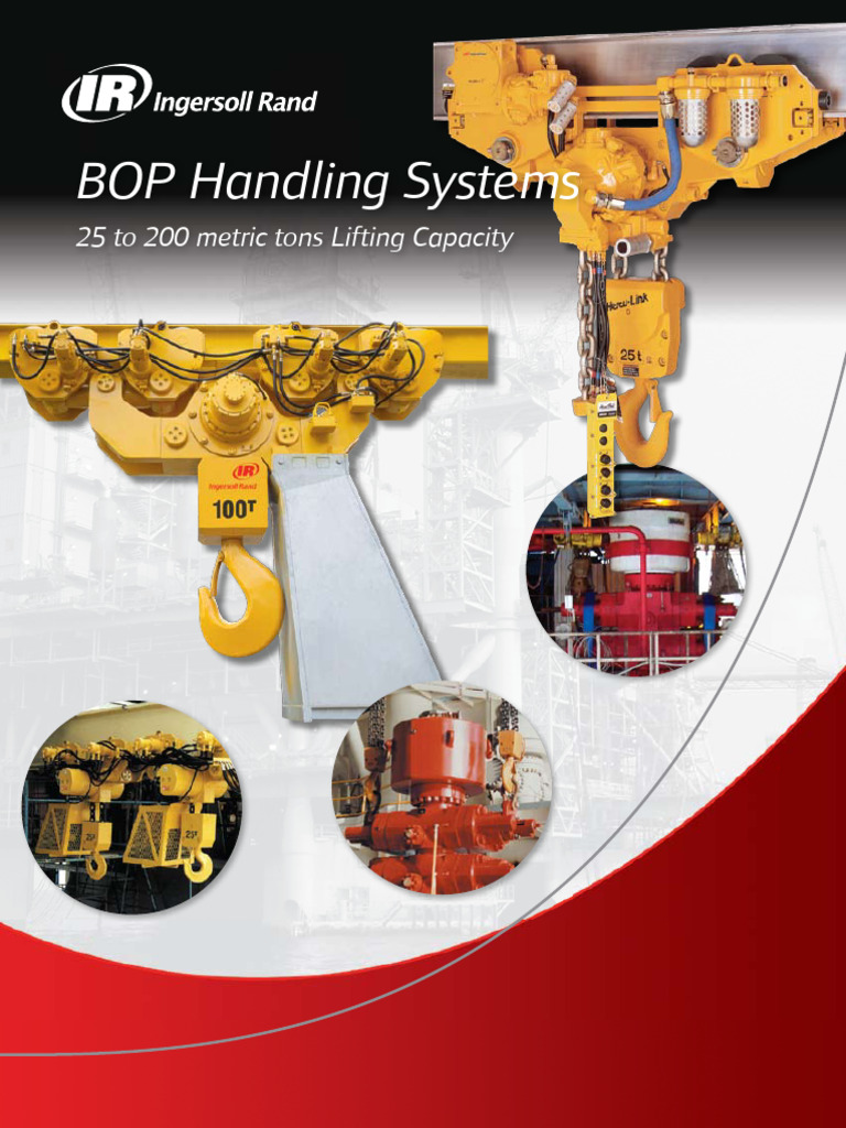 Ingersoll Rand - BOP Hoist Systems Catalogue - March 2012 | PDF | Elevator