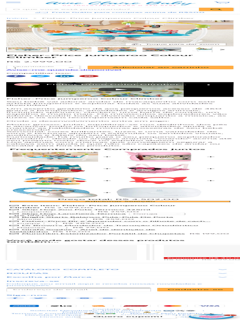 Fisher-Price Jumperoo Colour Climber - Anne Claire Baby Store | PDF