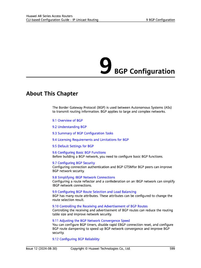 BGP Officail Doc Huawei | PDF
