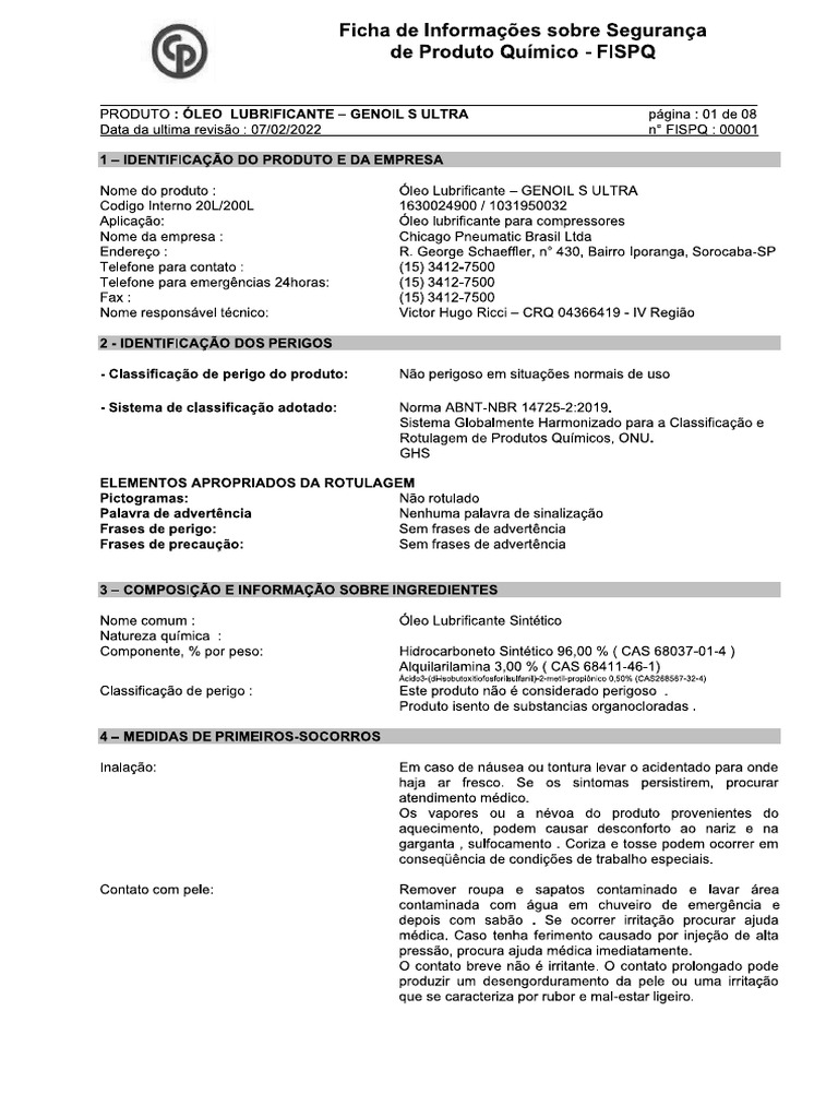 Fispq Genoil S Ultra Fev22 | PDF