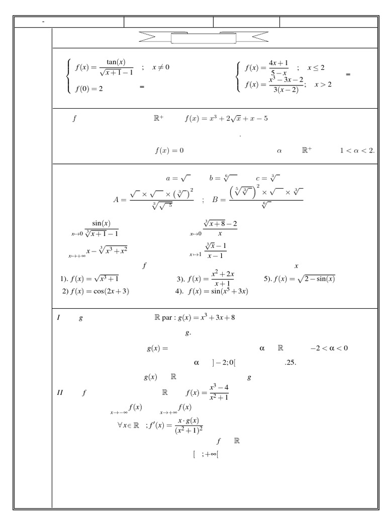 Corrigé Devoir Math 2 Bac PC | PDF | Équations | Objets mathématiques