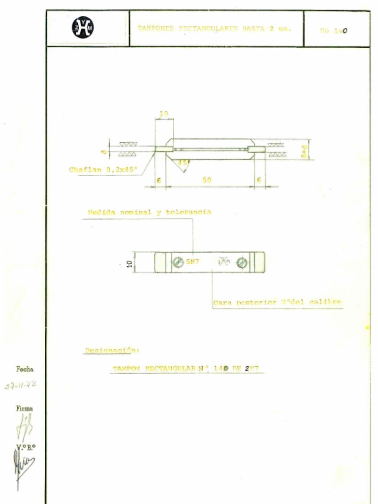 Nº140 - Tampon Rectangular | PDF