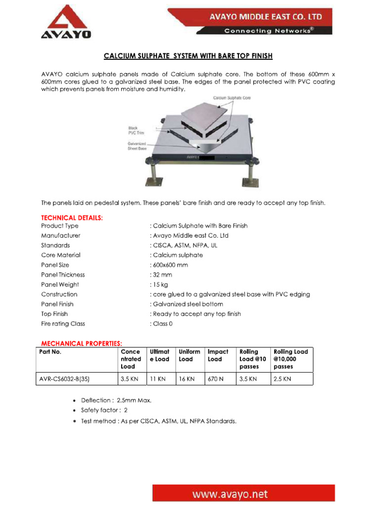 Calcium - 3.5kN Stringerless | PDF