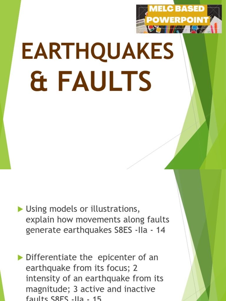 G8 Science Q2 01 Earthquake Fault | PDF | Earthquakes | Fault (Geology)