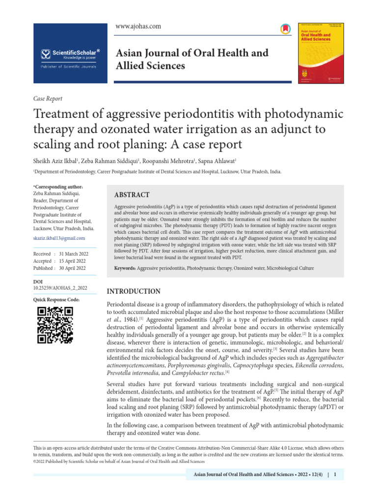 Aggressive Periodontitis | PDF | Periodontology | Health Sciences