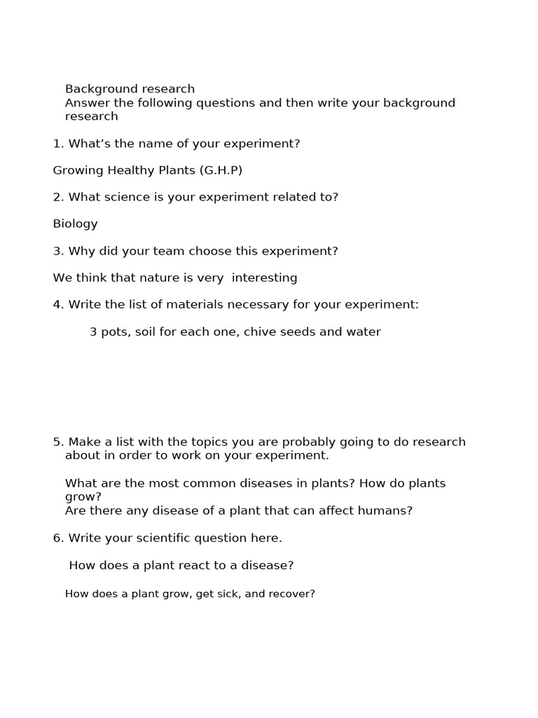 Biology Background Research | PDF Biology Background Research | PDF