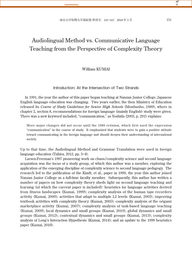 Audiolingual Method - Source | PDF | Second Language | Learning