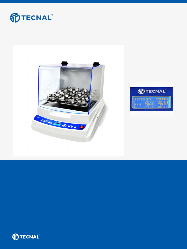 Incubadora Orbital Tectec | PDF | Temperatura