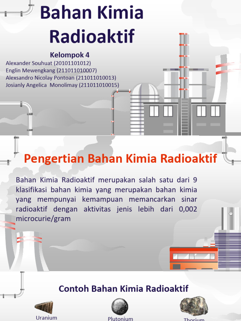 Contoh dan Dampak Bahan Kimia Radioaktif | PDF