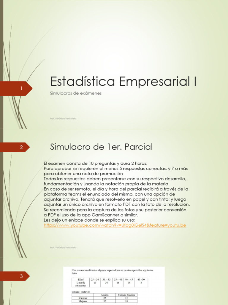 Estadistica EE1 Simulacros | PDF