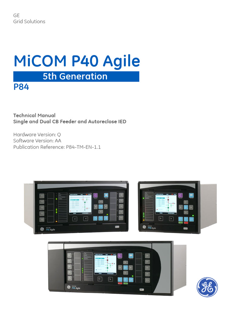 Micom P40 Agile: 5Th Generation | PDF | Electrical Engineering | Computer Engineering