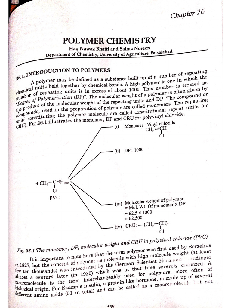 Polymer Chemistry | PDF