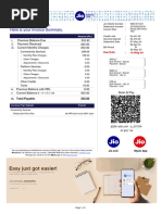 Jiofiber Postpaid Bill Format | PDF | Invoice | Banking Technology