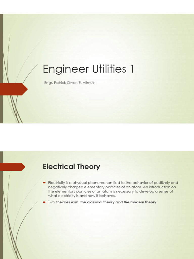 EU1 Lesson 1&2 | PDF | Series And Parallel Circuits | Electric Charge