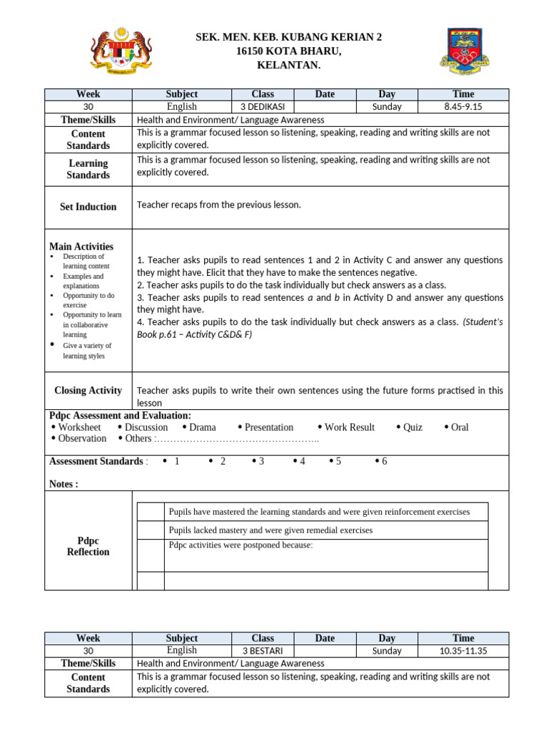 English Grammar & Listening Lessons | PDF | Teachers | Learning