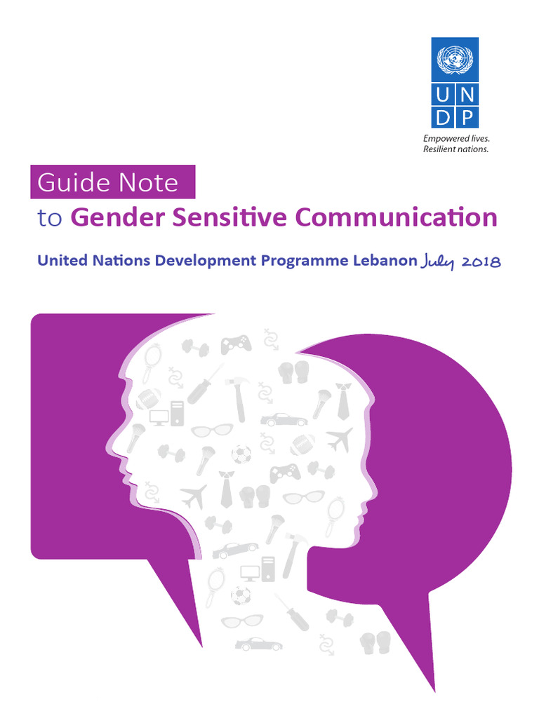 Gender Sensitive Communication Guidelines - LBN | PDF | Gender | Gender ...