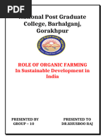 Organic Farming Project Class12 Economics | PDF