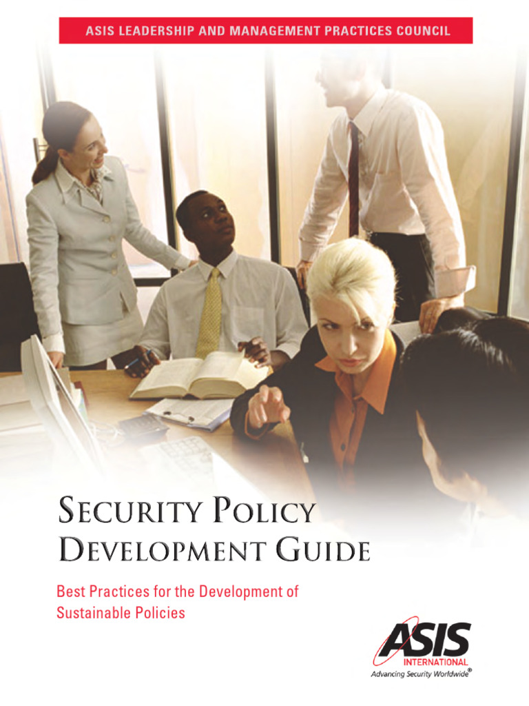 Security Policy Development Guide 2013 | PDF | Policy | Evaluation
