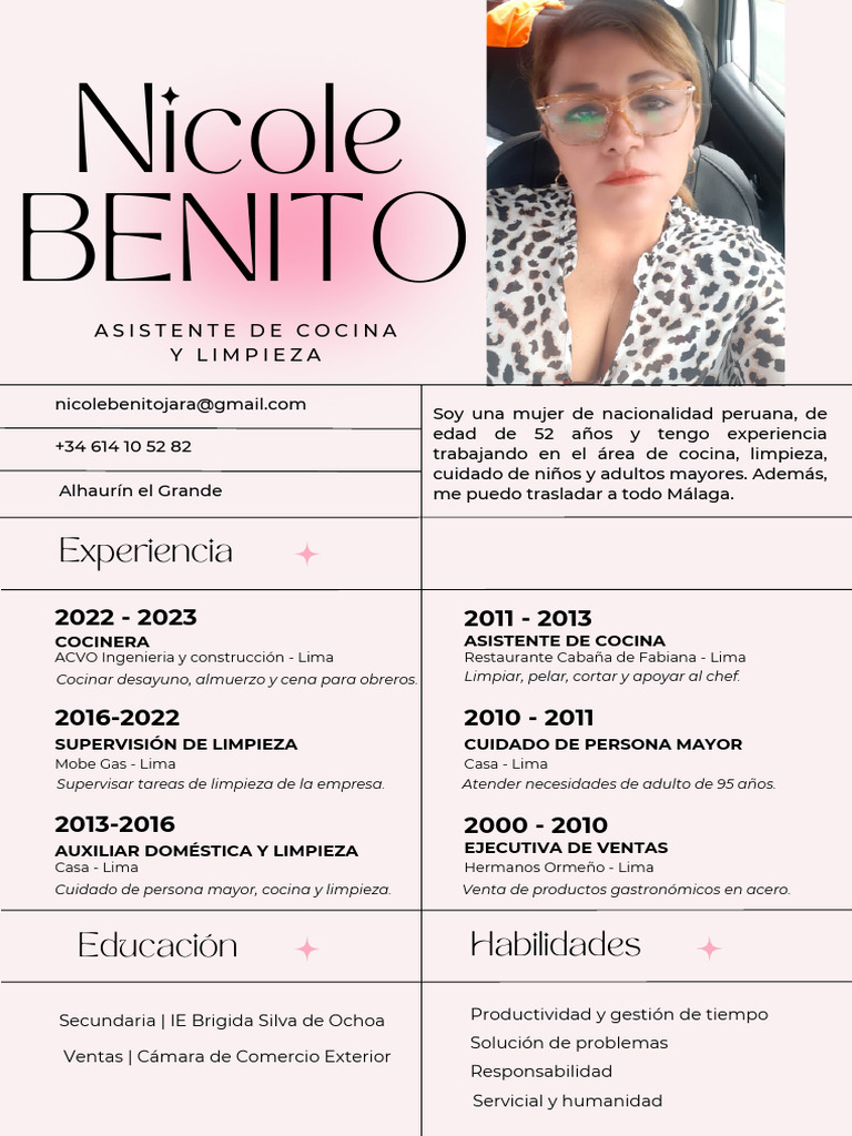 CV Nicole Benitoo | PDF