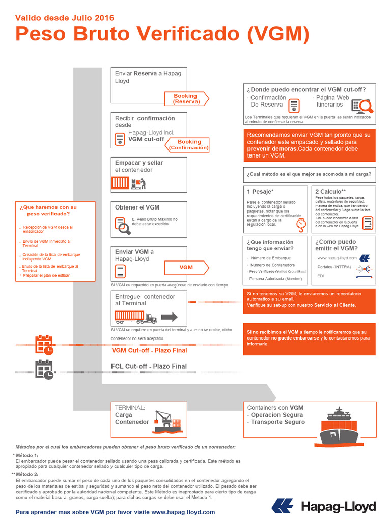 Guía de VGM para Embarcadores | PDF