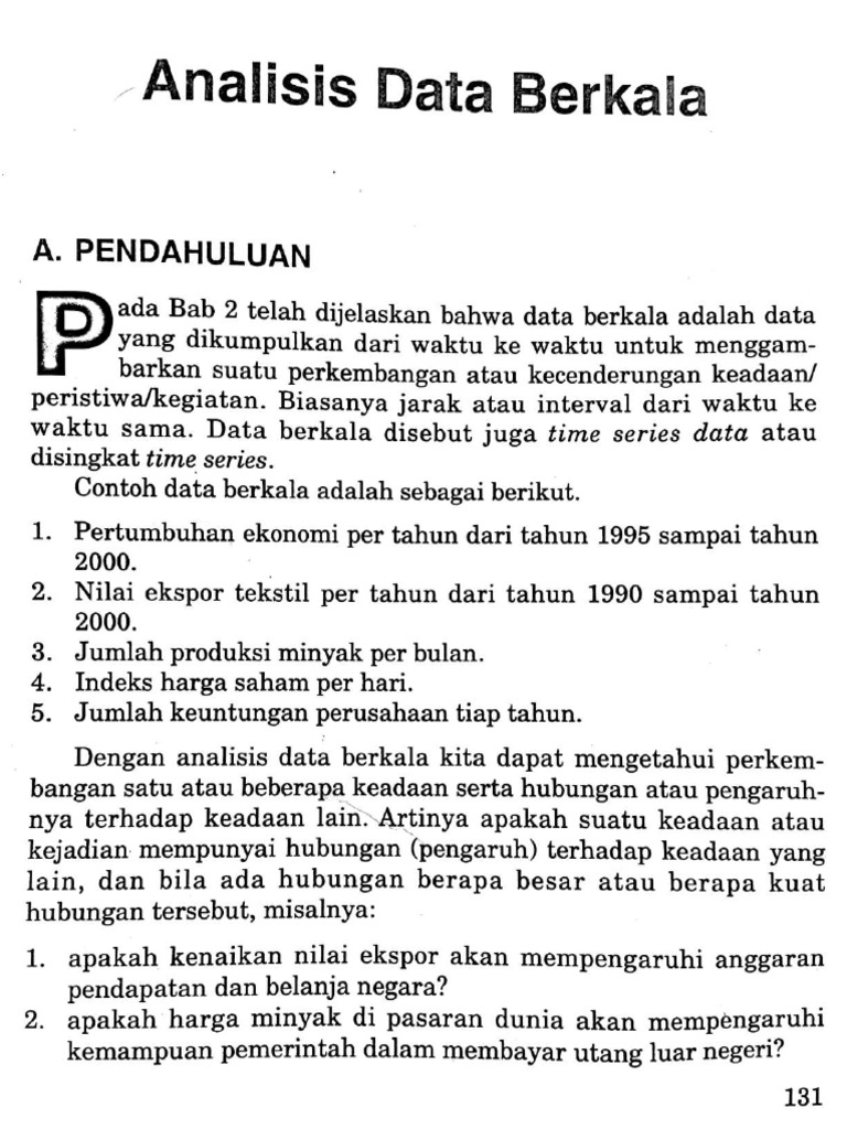 Analisis Data Berkala | PDF