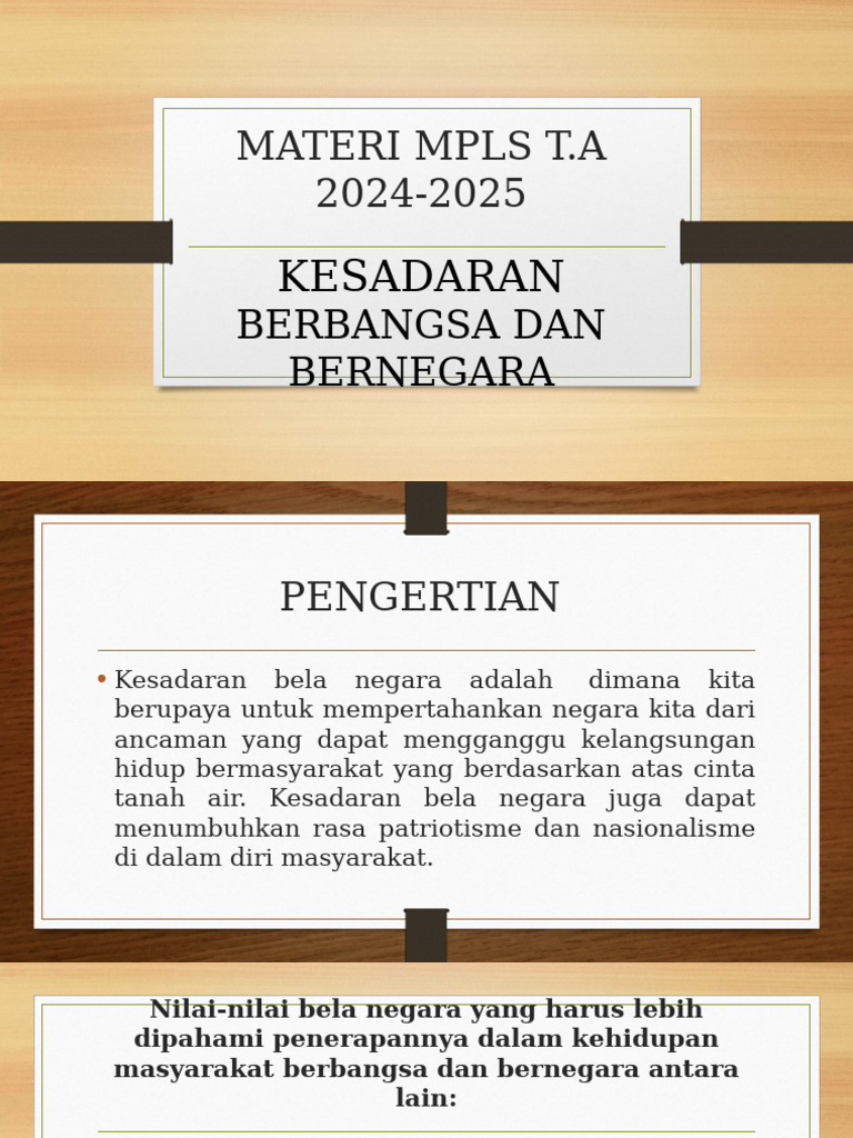 Materi Mpls Kesadaran Berbangsa Dan Bernegara | PDF
