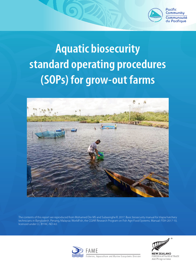 Aquatic Biosecurity SOPs for Farms | PDF | Water Quality | Quarantine