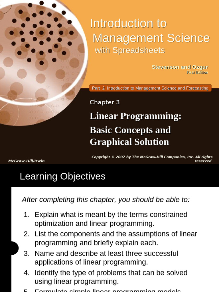 LP Basic Concepts | PDF | Mathematical Optimization | Linear Programming