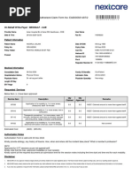 Nextcare Reimbursement Form | PDF | Patient | Medical Diagnosis