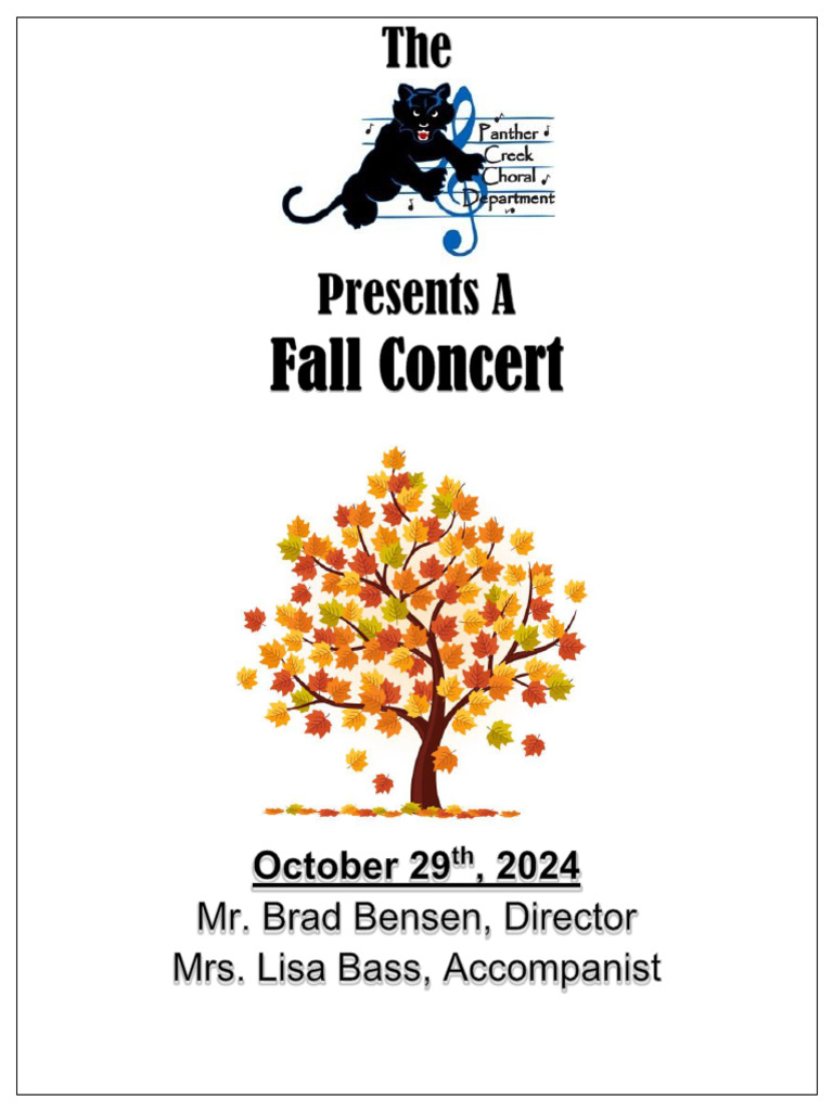 ConcertProgram Fall 2024 | PDF