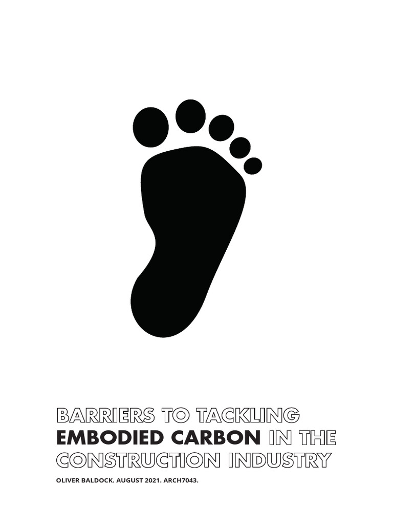 Barriers To Tackling Embodied Carbon | PDF | Greenhouse Gas | Natural Environment